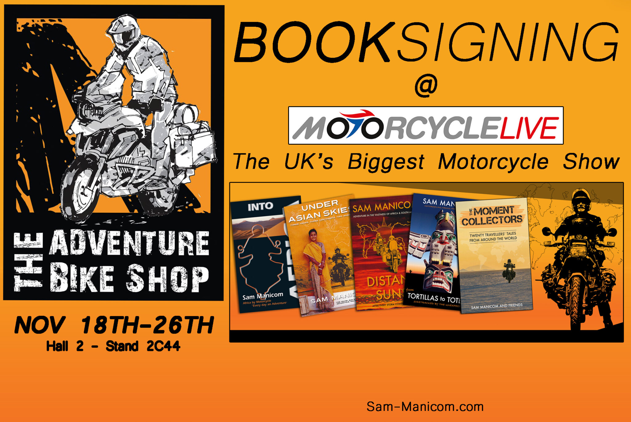 Sam Manicom : Adventure Motorcycle Travel Books
